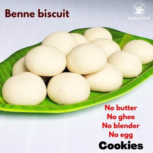 Benne biscuit | Butterless & Eggless biscuits | Bakery biscuit recipe ...
