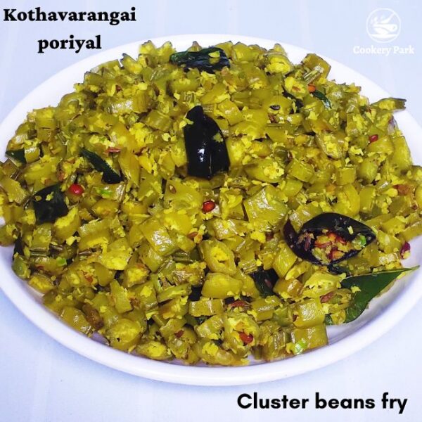 Kothavarangai poriyal | Cluster beans stir fry | Avarakkai poriyal ...